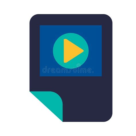 Multimedia Electronic File Symbol Glyph Vector Illustration Stock Illustration Illustration Of