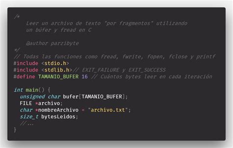 Leer Archivo De Texto Con C Y Fread Parzibyte S Blog