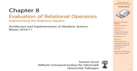 Pdf Chapter 8 · 82 Relational Query Engines In Many Ways A Dbmss