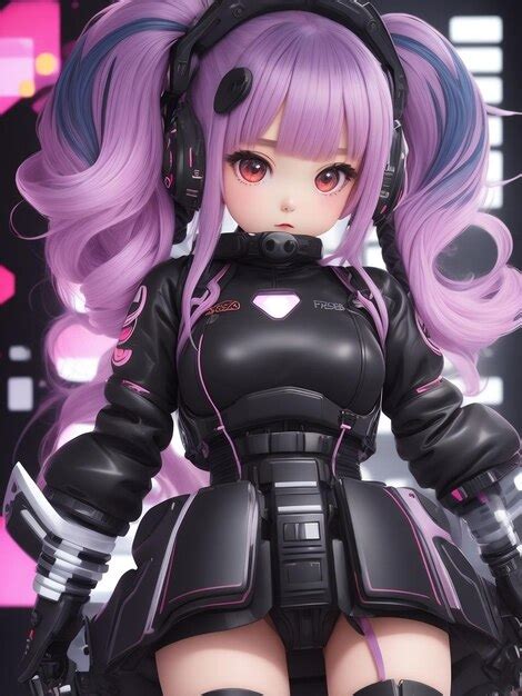 Premium Photo Chibi Robo Elegance The Magnificent Plastic Android