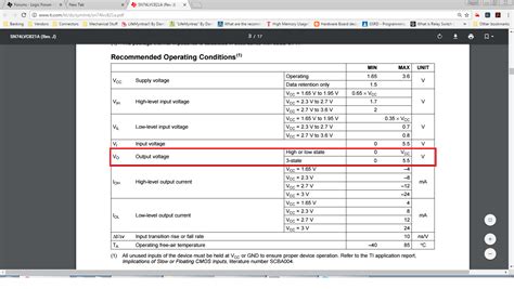 SN74LVC821A Output Voltage Logic Forum Logic TI E2E Support Forums