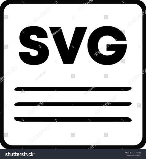 Stock vektor File Format File Extension Svg Icon bez autorských poplatků