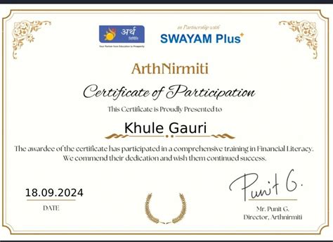 gauri khule on linkedin financialliteracy personalfinance