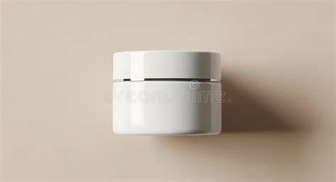 A Sleek White Container With A Minimalist Design And A Smooth C Stock