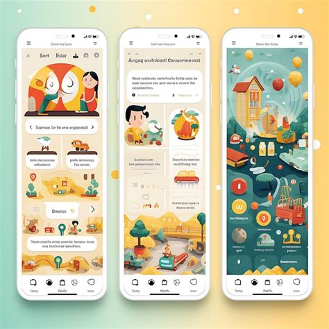 Premium Ai Image Mobile App Design Of Education Language Learning App