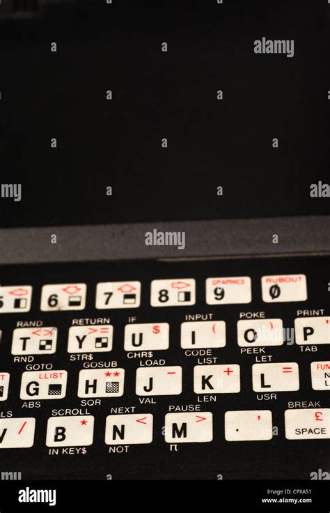 Keyboard Detail Of A Retro Computer From The S Stock Photo Alamy