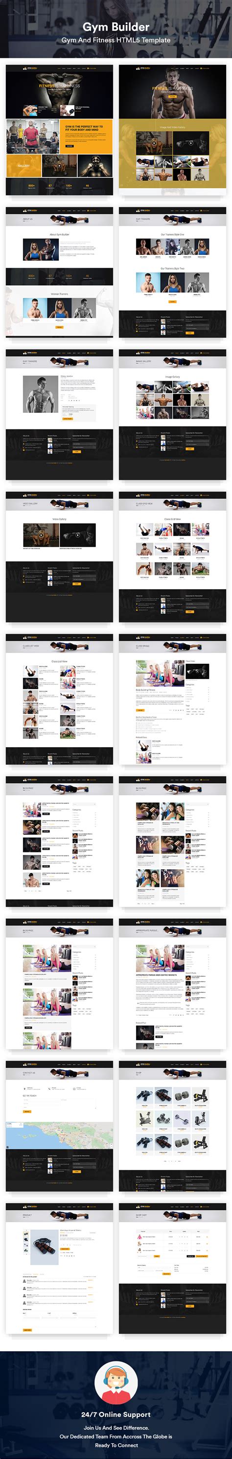 GymBuilder Responsive Gym Fitness HTML Template