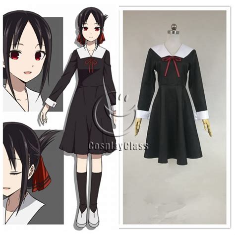 Kaguya Sama Love Is War Shinomiya Kaguya Long Sleeve Dress Cosplay