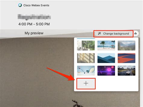 Solved Customize Background In Webex Event Cisco Community