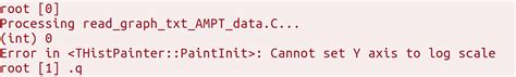 How To Set Logarithmic Scale On Y Axis In A Tgrapherror Script Root