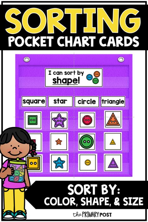Sort By Attributes Pocket Chart Cards The Primary Post