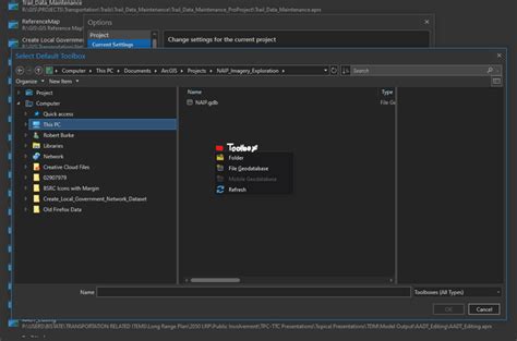 Create New Toolbox From Select Default Toolbox Dia Esri Community