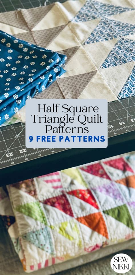 Free And Easy Half Square Triangle Quilt Patterns