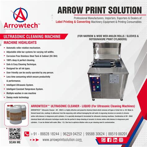 Ultrasonic Cleaning Machine Arrow Print Solutions