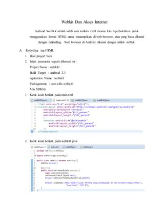 Webkit Dan Akses Internet PDF