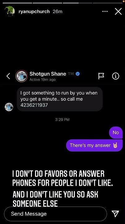 Ryan Upchruch Leak Shotgun Shanes Phone Number Youtube