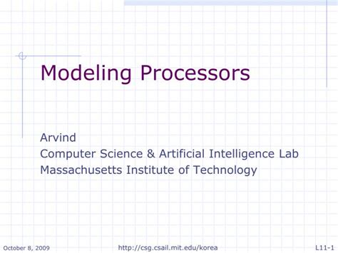 Ppt Modeling Processors Arvind Computer Science And Artificial Intelligence Lab Powerpoint