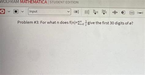 solved problem 3 for what n does f n ∑i 0nn1 give the