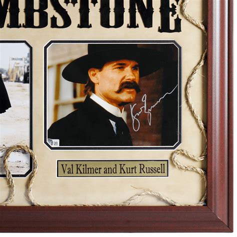 Tombstone Val Kilmer And Kurt Russell Signed Memorabilia Gold