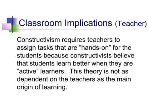 Module 13 Constructivism Ppt