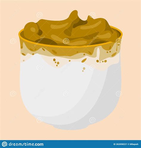 Korean Dalgona Candy Shape Drawing Sketch For Coloring Vector Illustration