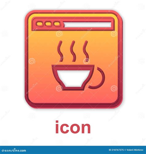 Gold Software Web Developer Programming Code Icon Isolated On White Background Javascript