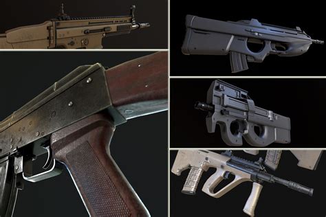 Modern Weapons Fps Pack 3d Weapons Unity Asset Store