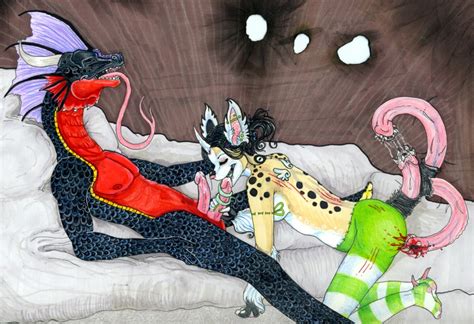 Rule 34 Chival Chival Character Diphallia Diphallism Dragon Ear Piercing Exodite Fellatio