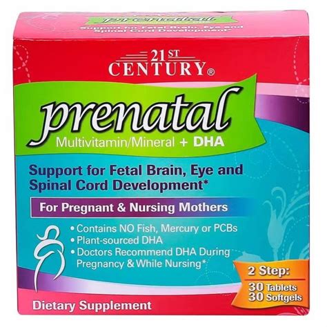 21st Century Prenatal Multivitaminsmineral Tablets Prenatal Dha