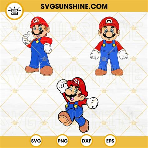 Super Mario Svg Bundle Mario Bros Svg Nintendo Game Svg Png Dxf Eps