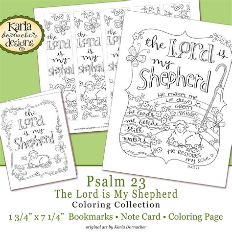 29 Psalm 23 Printable Coloring Pages