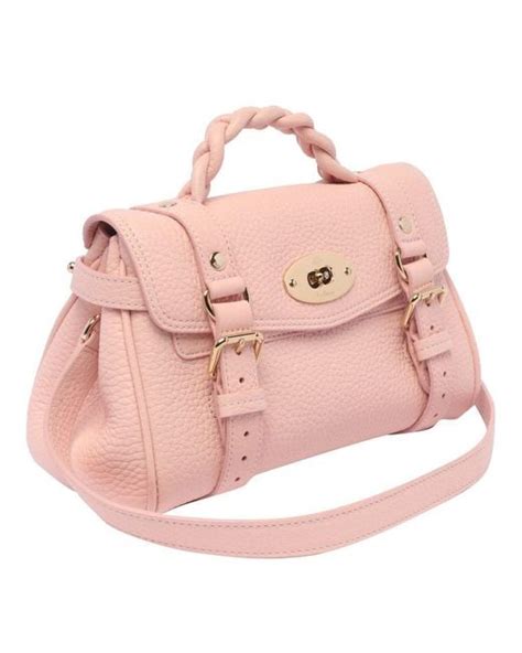 Mulberry Mini Alexa Leather Shoulder Bag In Pink Lyst