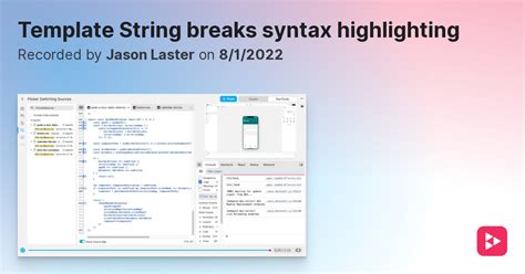 Template Literals Break Syntax Highlighting Discusscodemirror