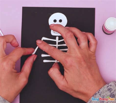 Q Tip Skeleton Craft Easy Peasy And Fun