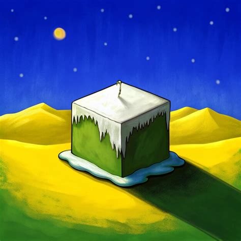 A Drawing Of A Ice With The Word Ice On It Premium AI Generated Image