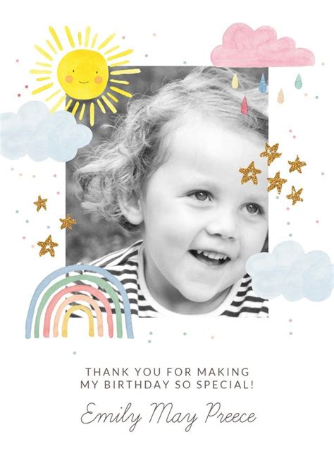Free Birthday Thank You Cards Greetings Island