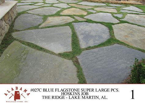027c Blue Flagstone Super Large Pieces 35″ Thick Or Less Alabama