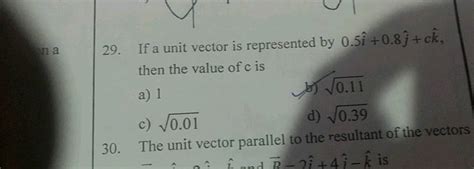 if the sum of two unit vectors is a unit vector then magnitude of