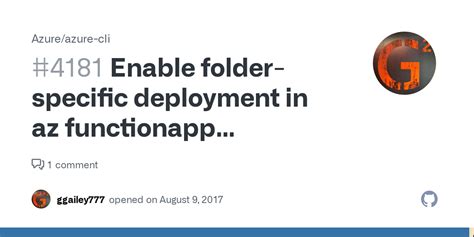 Enable Folder Specific Deployment In Az Functionapp Deployment Source Config · Issue 4181
