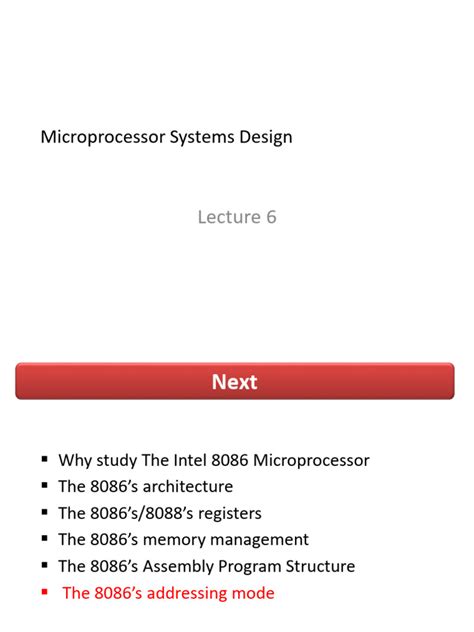 Lecture 6 Addressing Modes Pdf Assembly Language Pointer Computer Programming