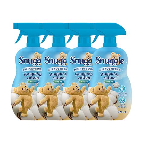 스너글 스너글 섬유 탈취제 허거블 코튼 470ml 4개 위시버킷