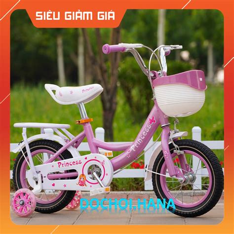 Xe Đạp Trẻ Em Xe Đạp Cho Bé Gái Từ 3 5 tuổi Dáng Nữ Tính Chắc Chắn Màu Sắc Nước Sơn Đẹp