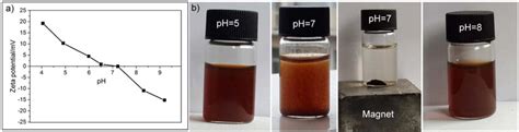Zeta Potential Versus PH Values Of MNP 240 10 A And Stability