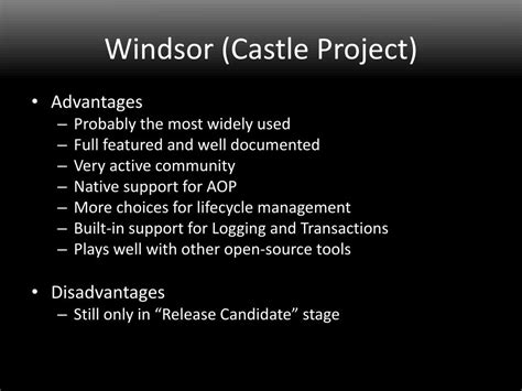 PPT Comparing Inversion Of Control Containers PowerPoint Presentation ID