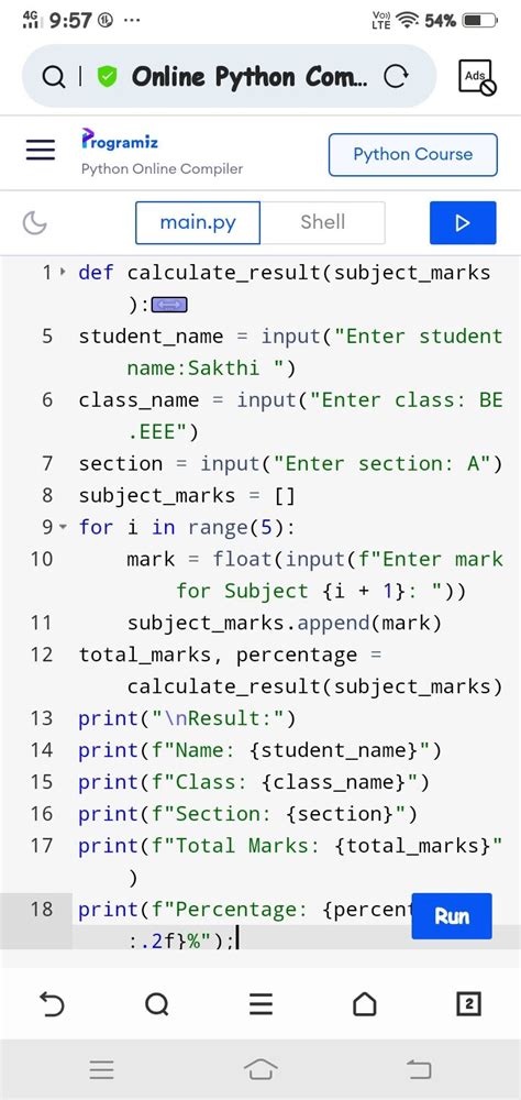 Hi Guys I Have Successfully Completed My Assignment 1in Python Cybernaut Edu Tech Llp Sakthi