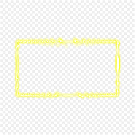 Simple Yellow Light Effect Border Is Available For Commercial Use