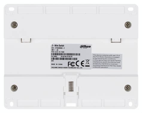 Switch Vtns2003b 2 Dahua 2 Wire 2 Wire Video Doorphones 48v Dc Delta