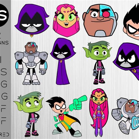 Teen Titans Go Svg Etsy