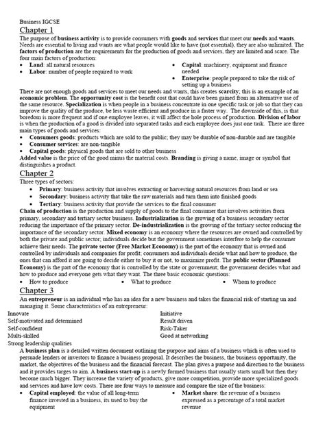 Business Igcse Pdf