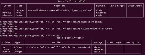 Comandos Postgresql Alter Todopostgresql